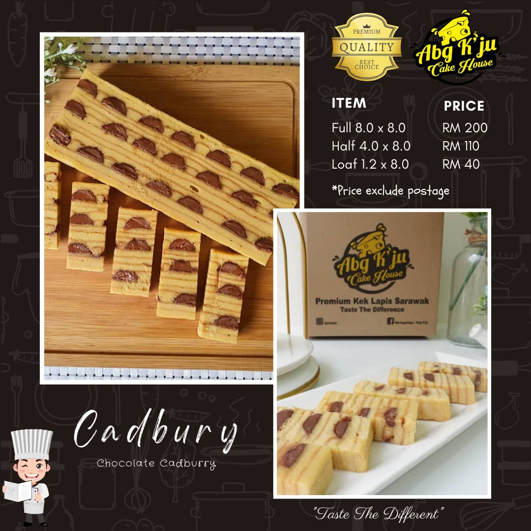 Cadburry (Premium) – Loaf – Premium Kek Lapis Sarawak
