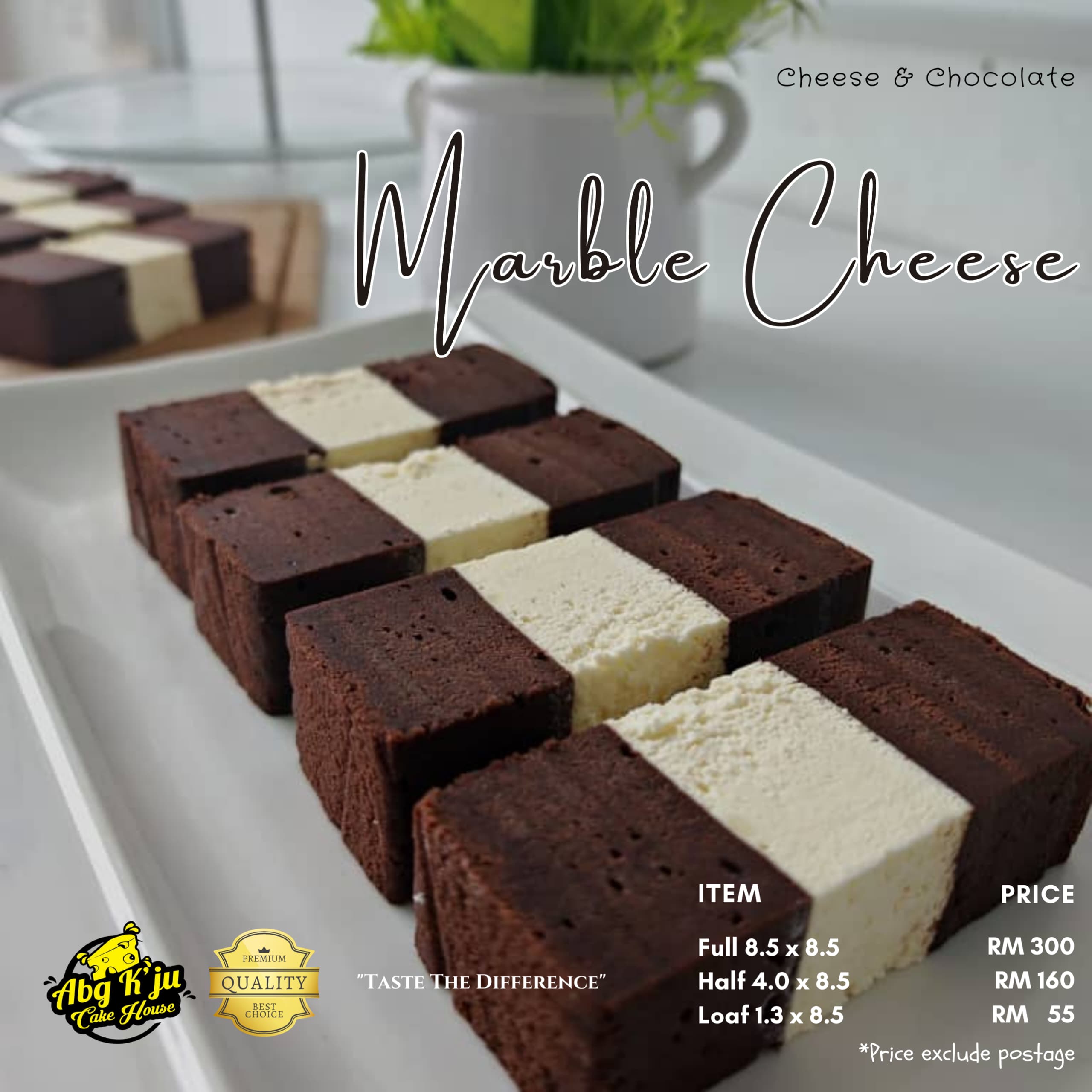 Marble Cheese (Premium) – BITE SIZE – Premium Kek Lapis Sarawak