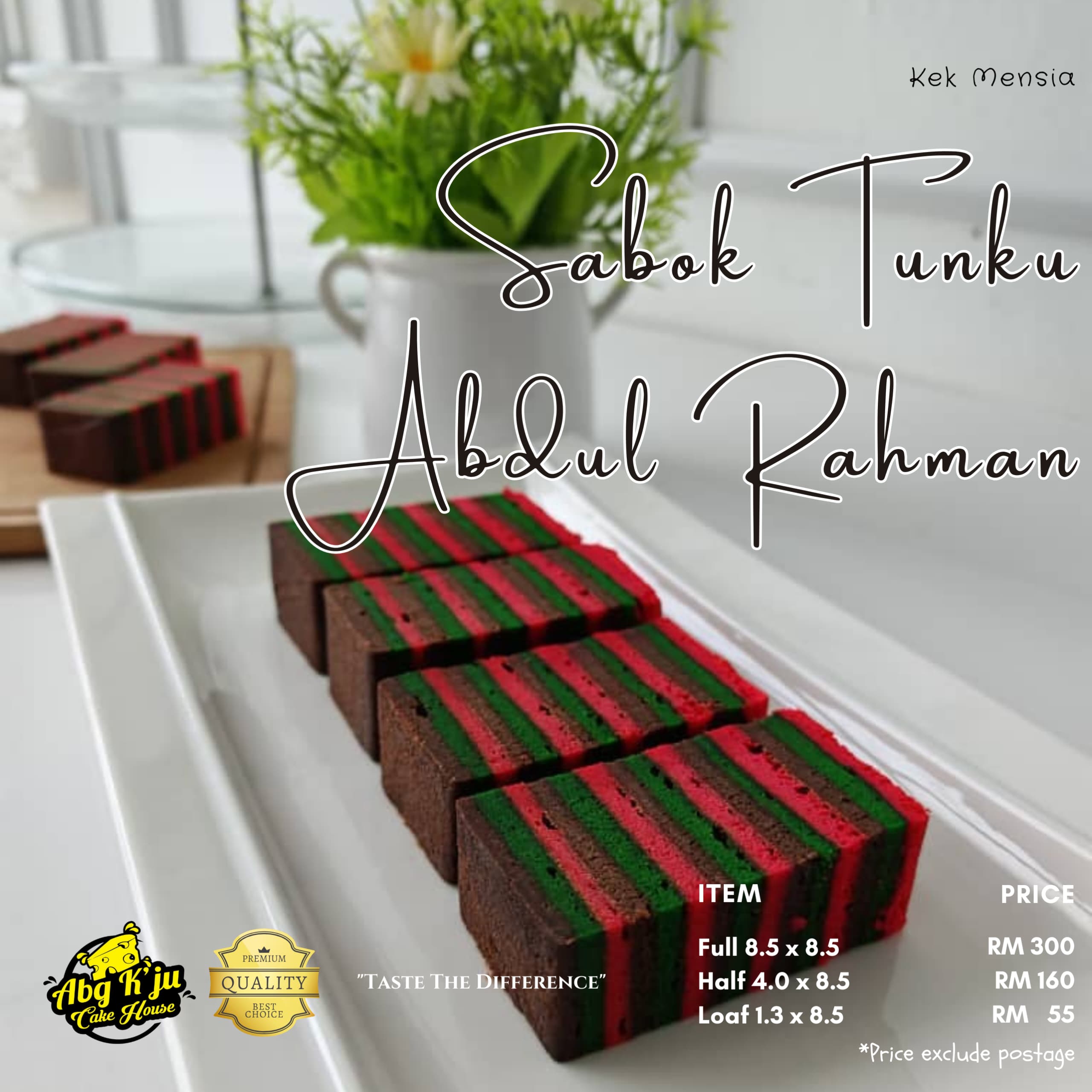 SABOK TUNKU ABDUL RAHMAN (Premium) – Loaf – Premium Kek Lapis Sarawak